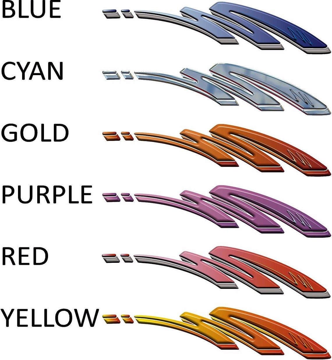 Racing Stripes R6 Motorcycle Dirt Bike Go Kart Race Car Golf - Etsy