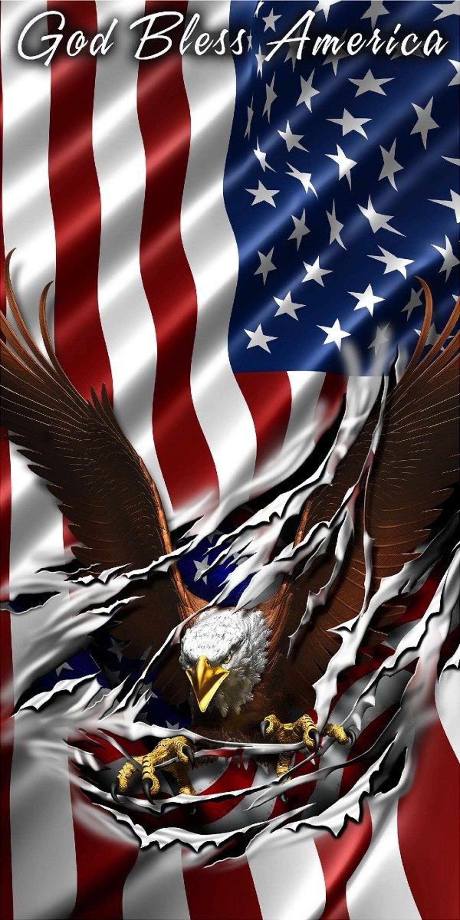 American Flag Eagle Rip God Bless America Cornhole Game Decal | Etsy