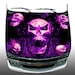 Screaming Skulls Purple Flame Fire Hood Wrap Wraps Sticker Vinyl Decal ...