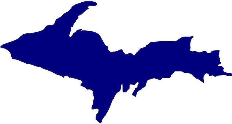 Michigan U.P. Upper Peninsula Vinyl Graphic Decal Sticker Hart Had Tool ...