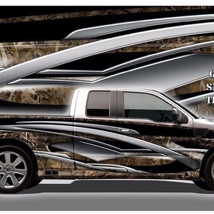 Rubicon Camo Go Kart Race Car Semi Trailer Golf Cart Vinyl Graphic ...