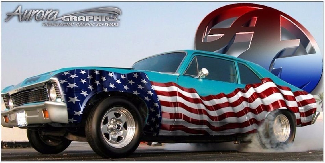 American Flag Go Kart Race Car Semi Trailer Golf Cart Vinyl Graphic ...