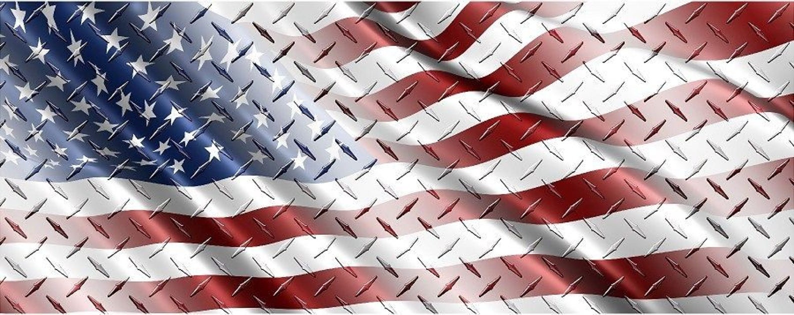 American Flag Diamond Plate Tailgate Wrap Vinyl Graphic Decal - Etsy