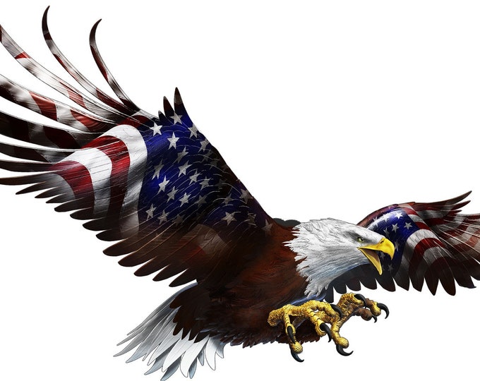 American Flag Rip Race Car Go Kart Golf Cart Motorcycle Hood Window ...