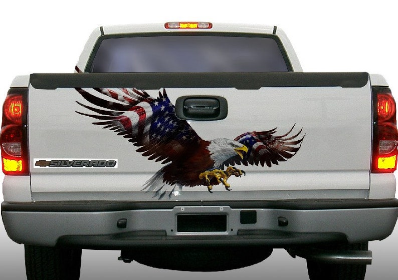 American Flag Soaring Bald Eagle Camper RV Motor Home Mural - Etsy