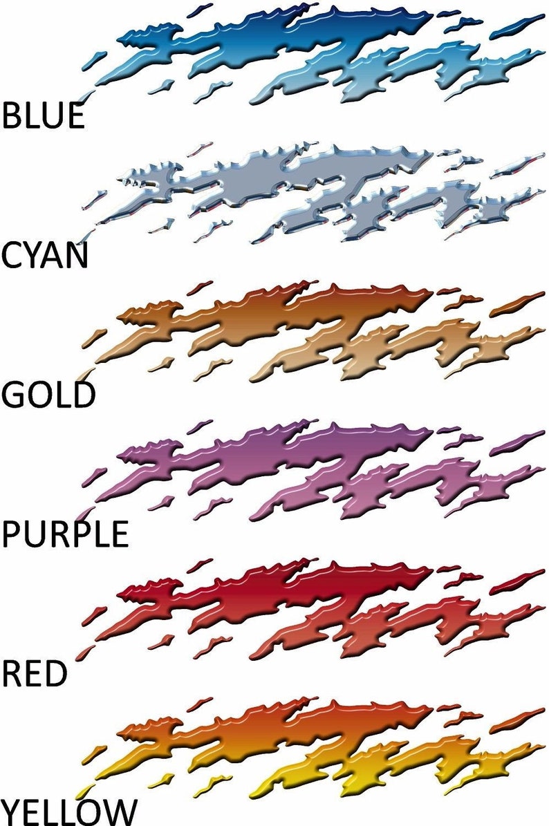 Racing Stripes R2 Motorcycle Dirt Bike Go Kart Race Car Golf Cart Vinyl ...