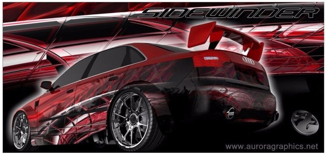 Sidewinder Go Kart Race Car Semi Trailer Golf Cart Vinyl Graphic Decal ...