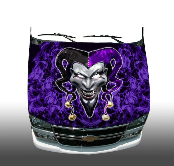 Evil Clown Jester Hood Wrap Wraps Sticker Vinyl Decal Graphic - Etsy