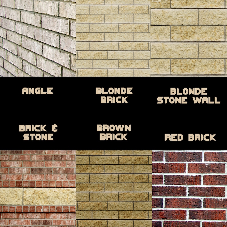 Brick Stone DIY Vinyl Decal Sticker Craft Cutter Sheets - Etsy