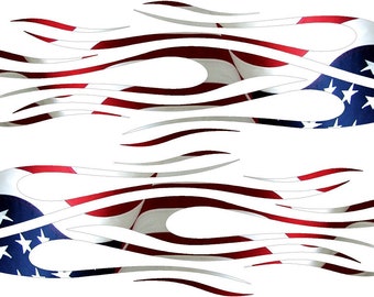American Flag Flames - Etsy
