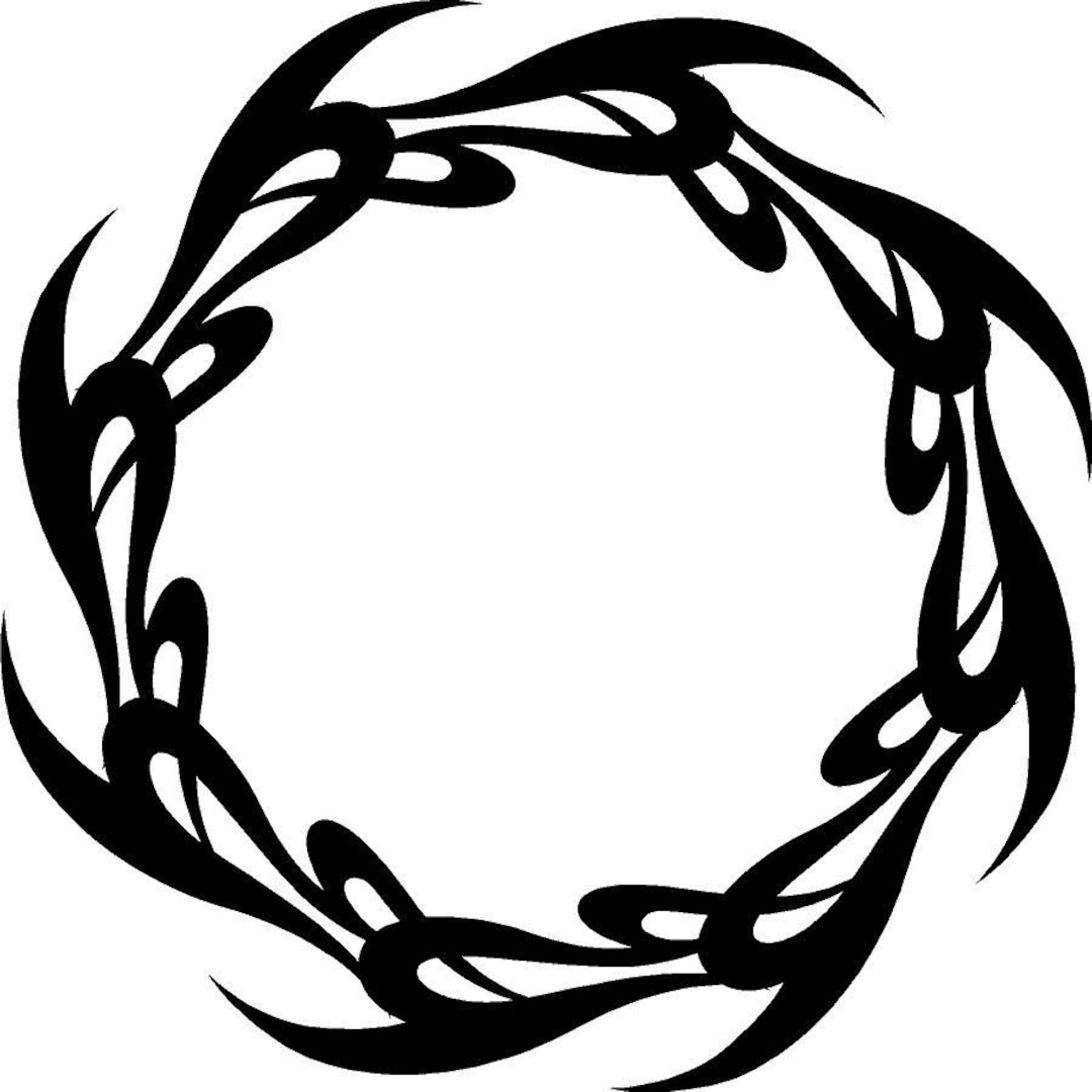 Tribal Flame Circle Style 066 Cornhole Board Game Vinyl Graphic Decal ...