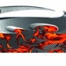 Carbon Fiber Flame Blade Go Kart Race Car Semi Trailer Golf Cart Vinyl ...
