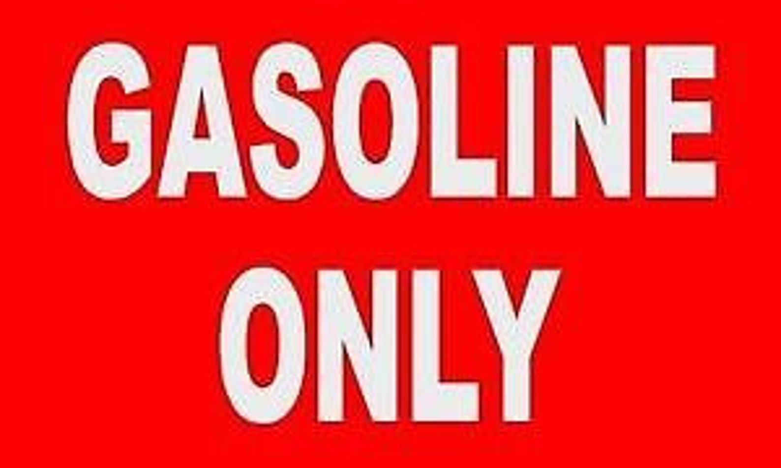 Gasoline Only Vinyl Graphic Decal Sicker - Etsy