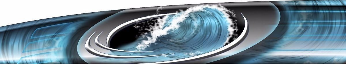 Blue Wave Hibiscus Motorcycle Dirt Bike Go Kart Race Car Golf - Etsy