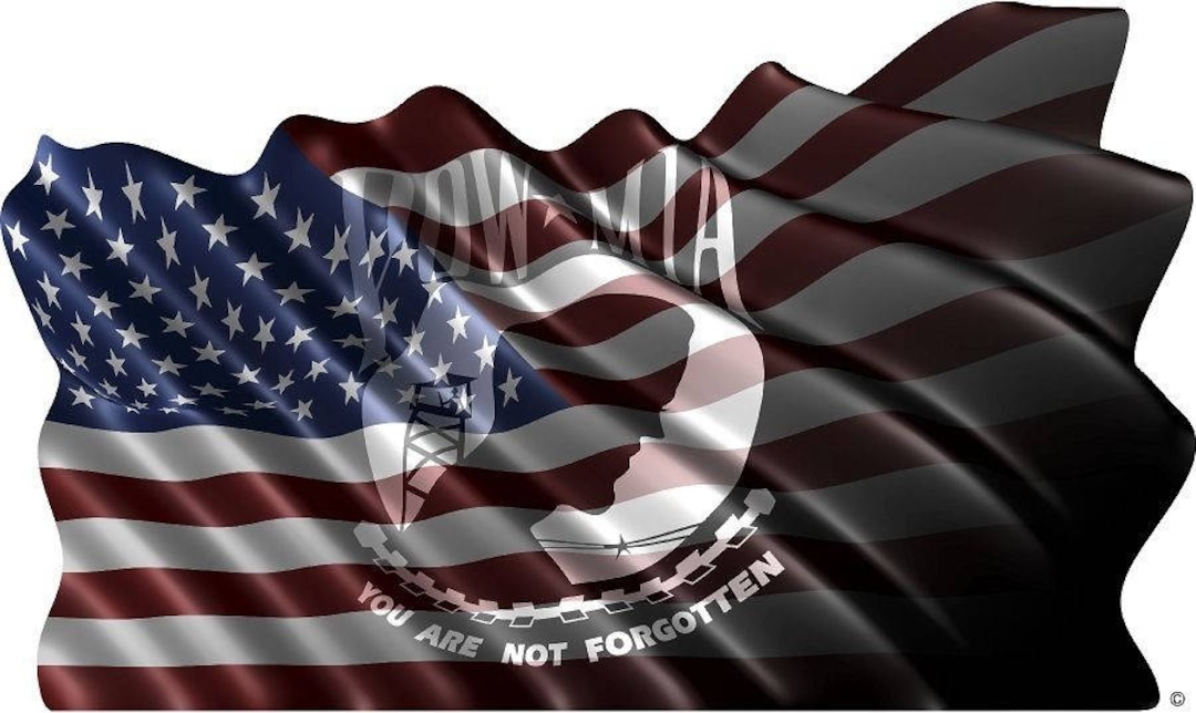 American Flag POW MIA Soldier Never Forgotten Camper RV Motor Home ...