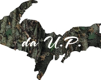 Michigan U.P. Upper Peninsula Vinyl Graphic Decal Sticker Hart - Etsy