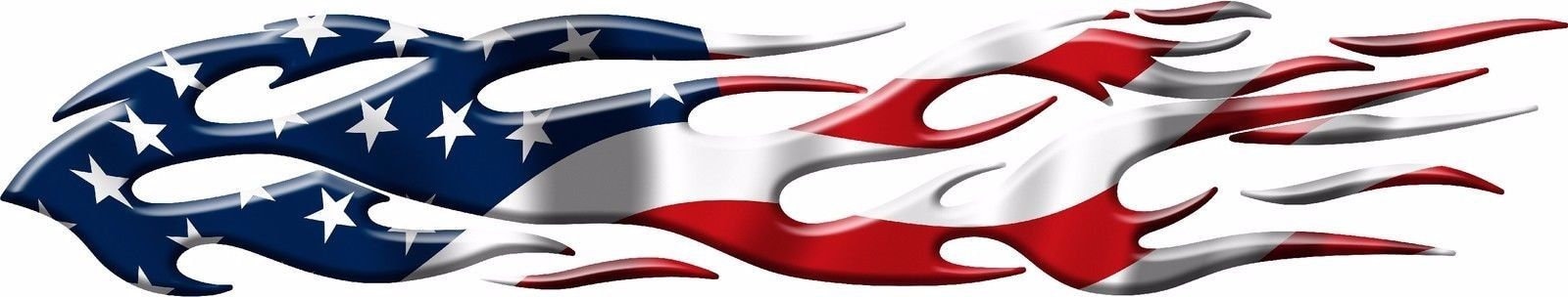 Racing Stripe Flame Decal - Etsy