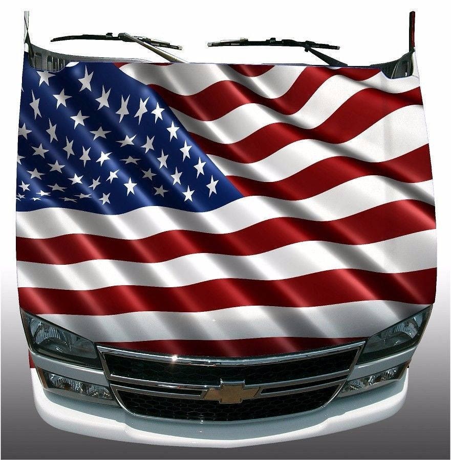 American Flag Hood Wrap Wraps Sticker Vinyl Decal Graphic - Etsy