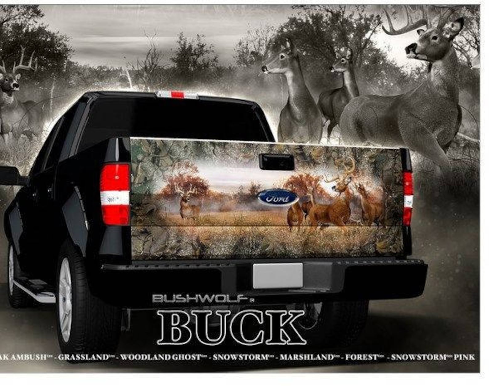 Whitetail Buck Deer Hunting Mural Marshland Camouflage - Etsy