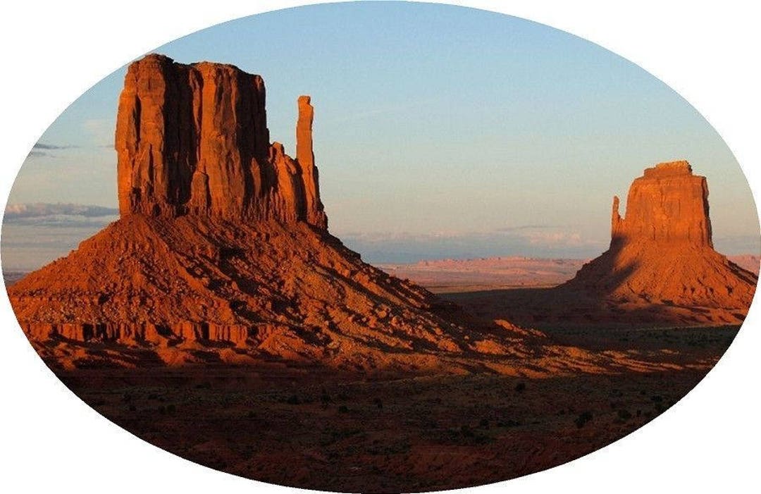 Monument Valley Utah Oval No Frame Camper RV Motor Home Mural Vinyl ...