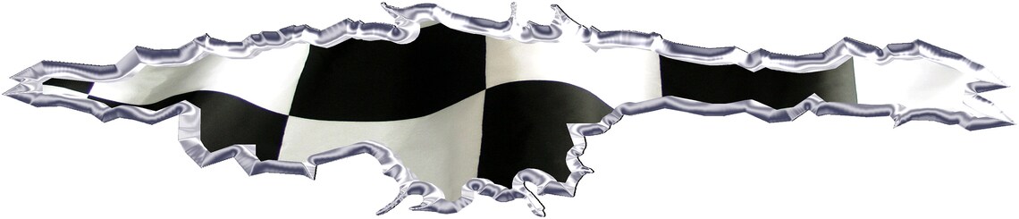 Checkered Flag Rip Style 2 Motorcycle Dirt Bike Go Kart Race Car Golf ...