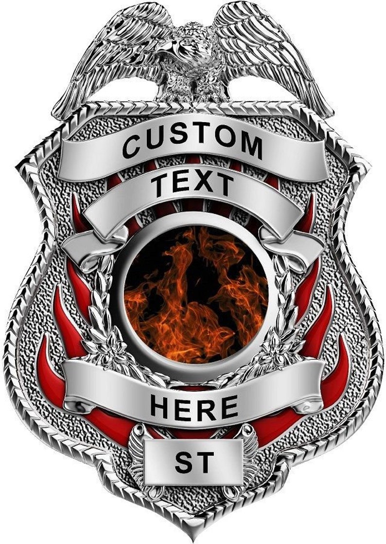 Custom Firefighter Badge Vinyl Graphic Decal Sticker Style 1 | Etsy