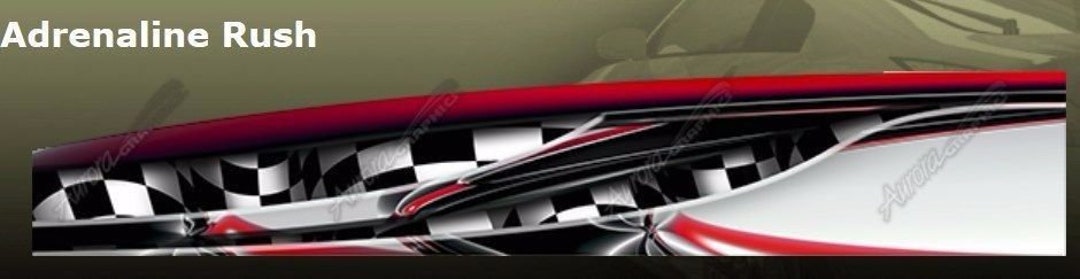 Adrenaline Rush Go Kart Race Car Semi Trailer Golf Cart Vinyl Graphic ...