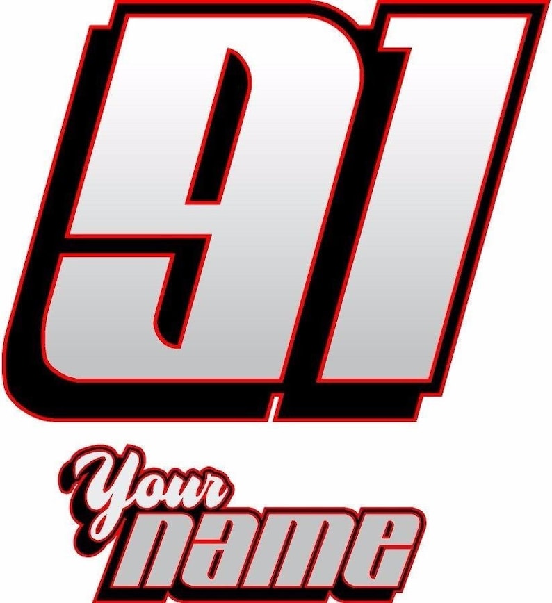 Go Kart Number Decal Vinyl Graphic Sticker - Etsy