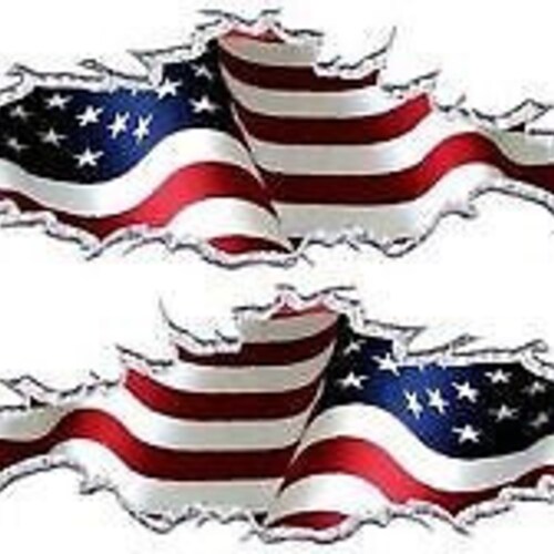 American Flag Ripped Motorcycle Dirt Bike Go Kart Race Car - Etsy