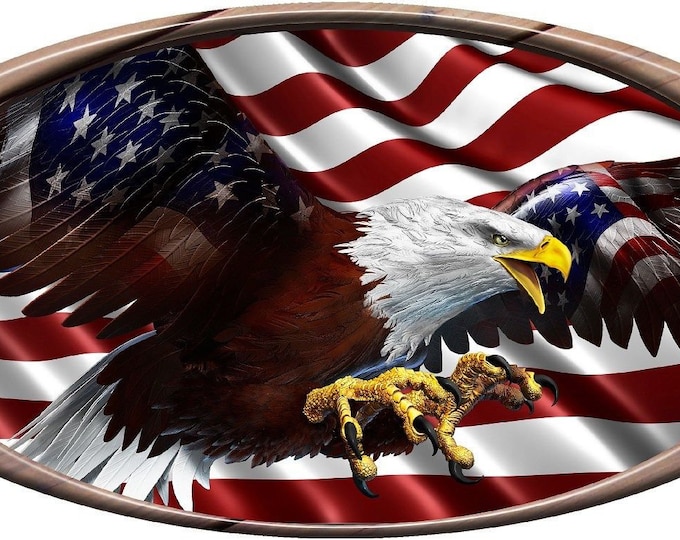 American Flag Rip Race Car Go Kart Golf Cart Motorcycle Hood Window ...