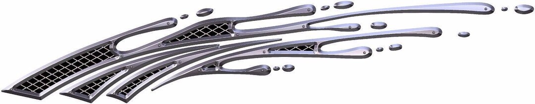 Racing Stripes B1258 Motorcycle Dirt Bike Go Kart Race Car Golf Cart ...