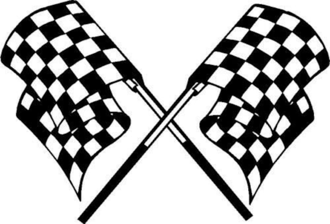Checkered Racing Flags Motorcycle Dirt Bike Go Kart Race Car Golf Cart ...