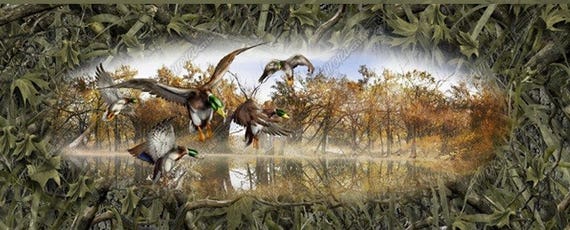 Mallard Duck Hunting Mural Marshland Camouflage Tailgate Wrap - Etsy