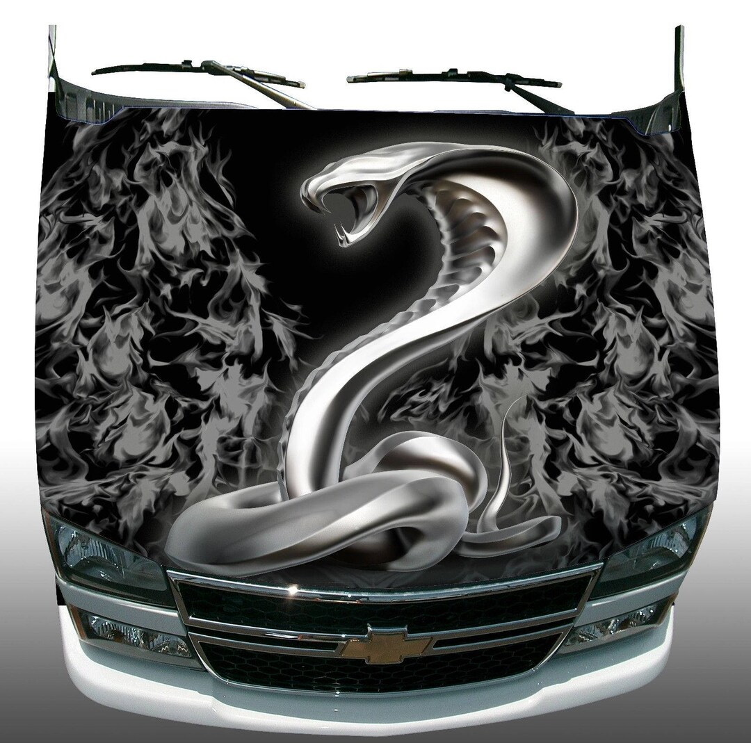 Gray Fire Cobra Hood Wrap Wraps Sticker Vcinyl Decal Graphic - Etsy