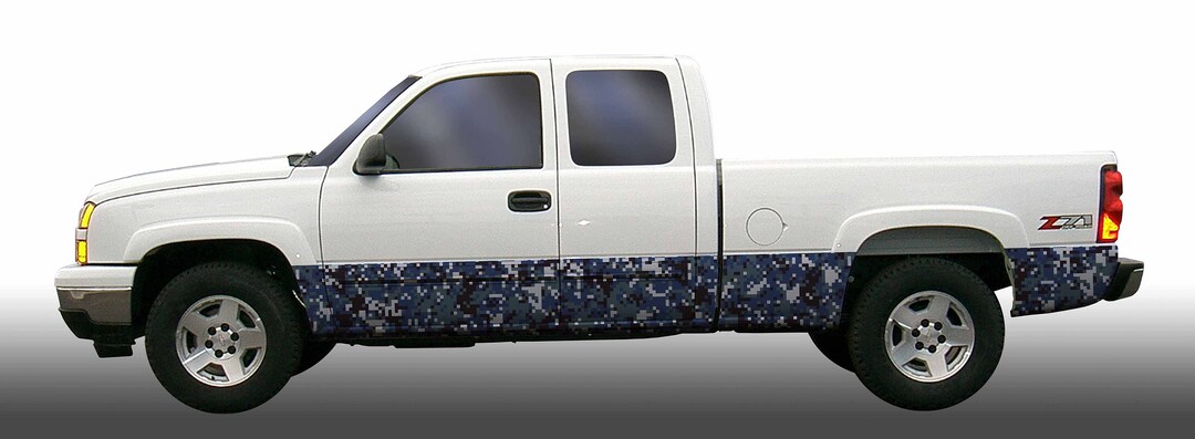 Navy Digital Camouflage Rocker Panel Stripes Vinyl Graphic Decal - Etsy