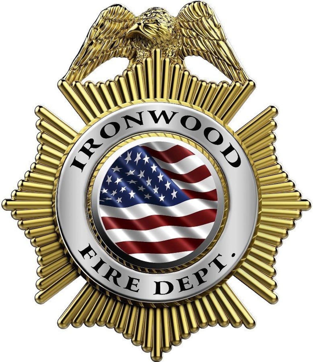 Custom Firefighter Badge Vinyl Graphic Decal Sticker Style 4 - Etsy