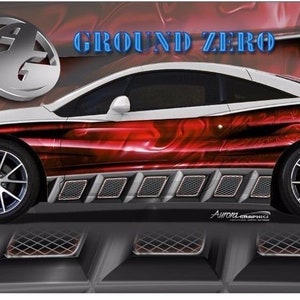 Ground Zero Go Kart Race Car Semi Trailer Golf Cart Vinyl Graphic Decal ...