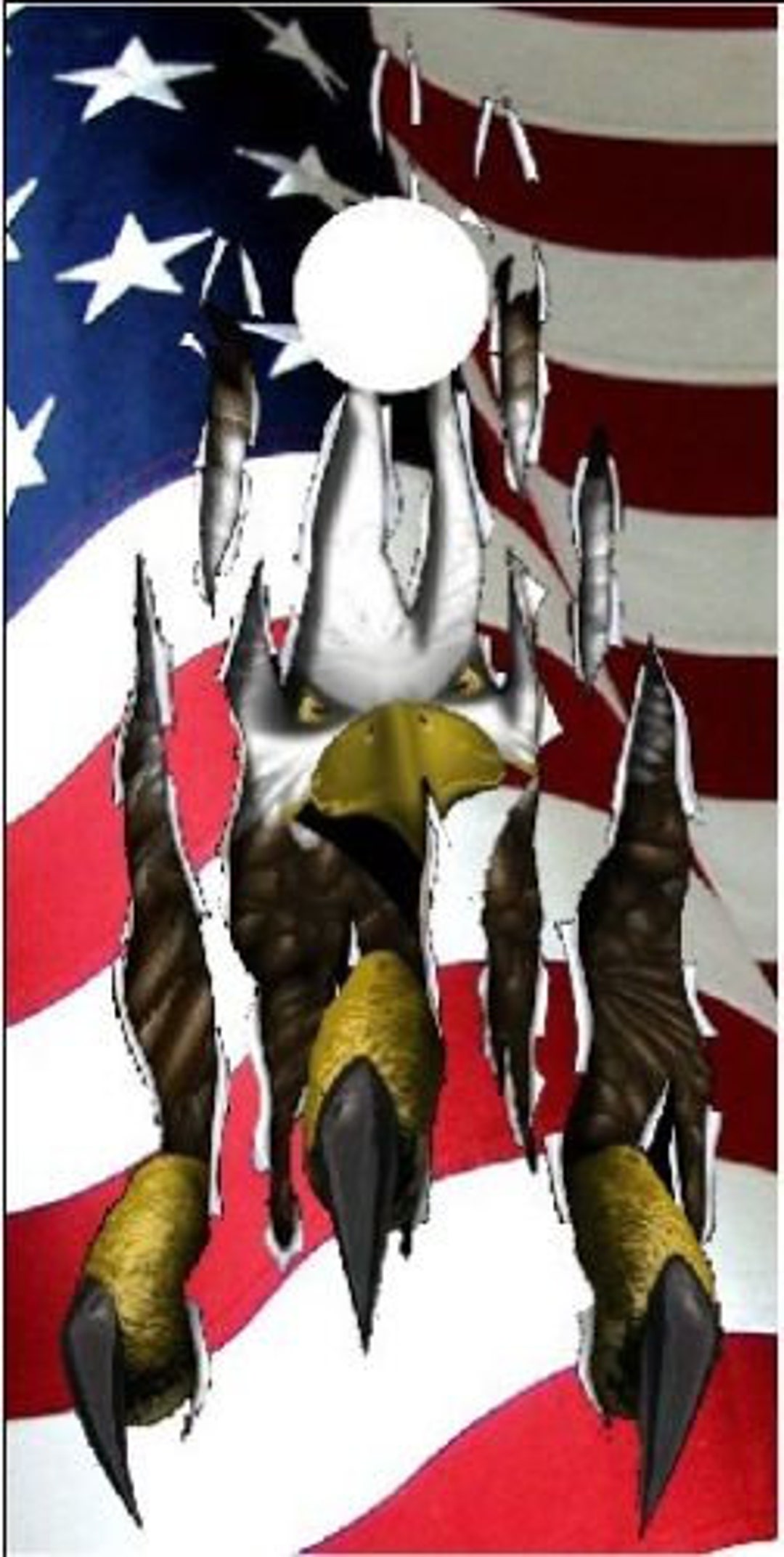 American Flag Eagle Claw Rip Cornhole Board Game Decal Wraps - Etsy