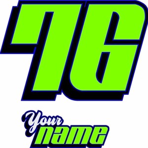Go Kart Number Decal Vinyl Graphic Sticker - Etsy