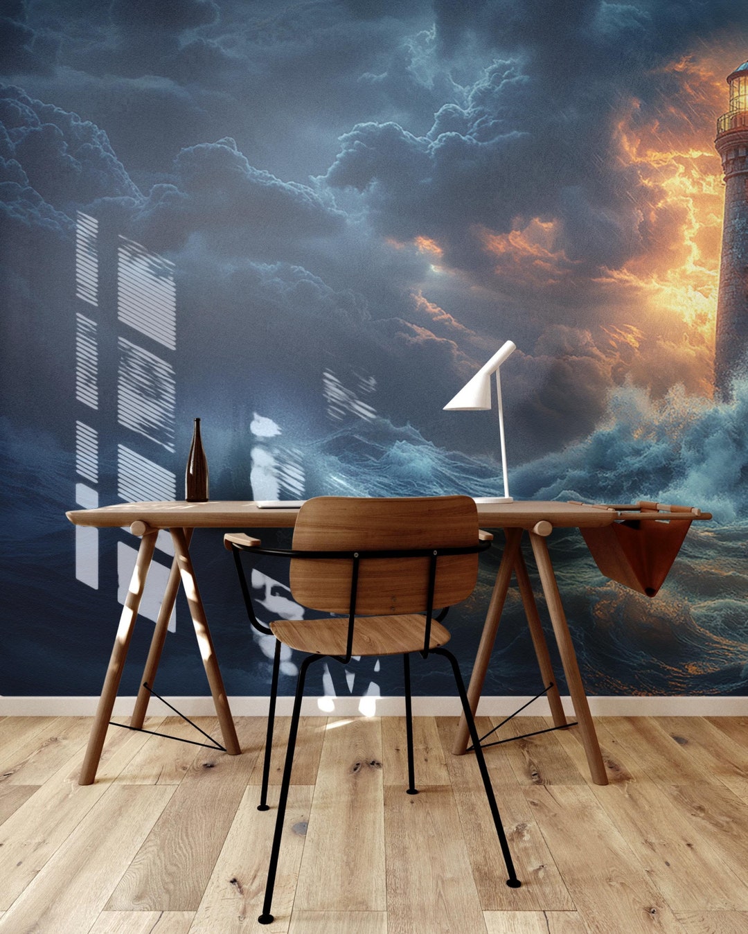 Lighthouse Mural - Stunning Coastal Wall Art for Nautical Interiors ...