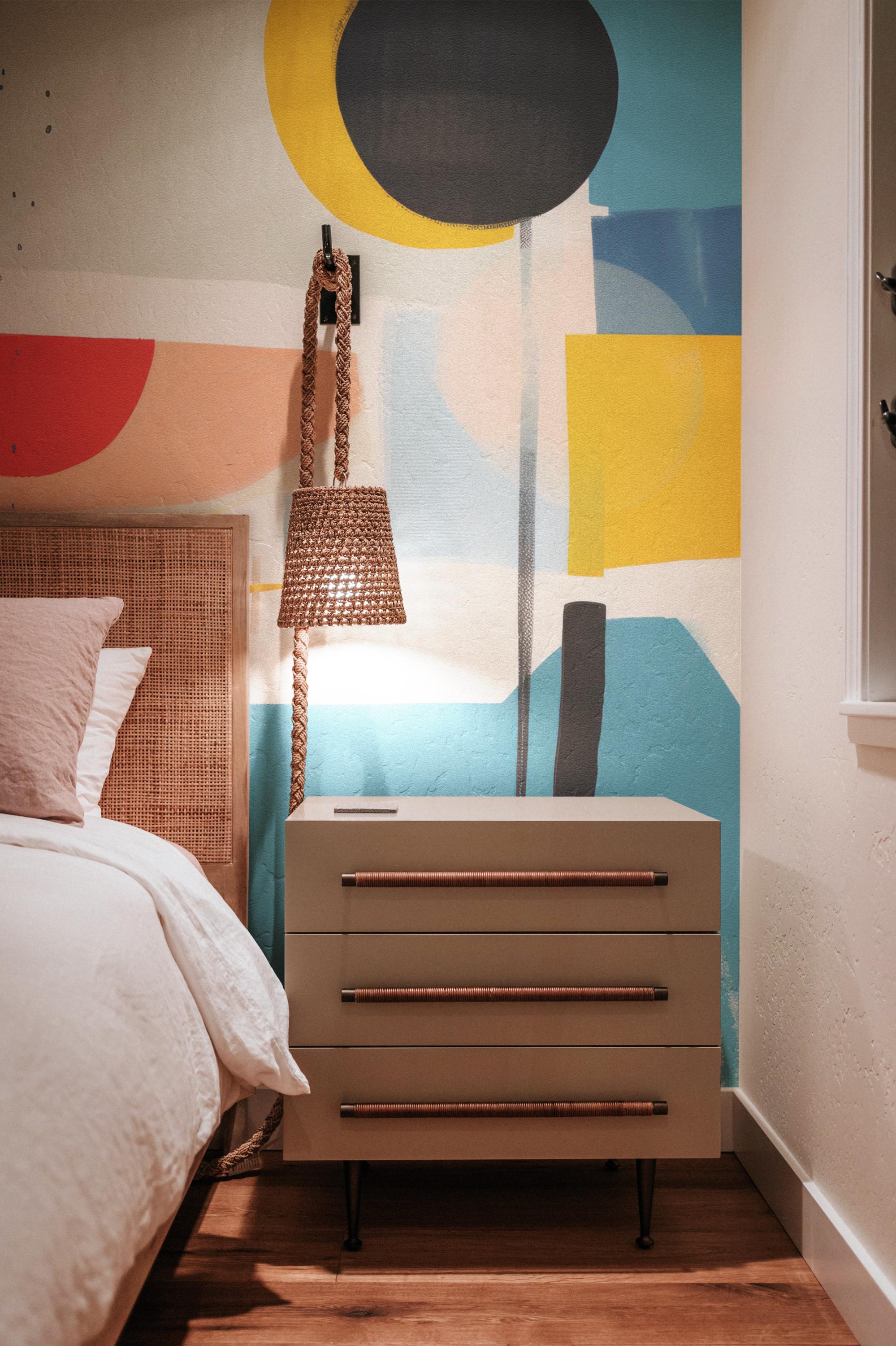 Vibrant Color Block Wallpaper –water Activated Wallpaper for Modern and ...