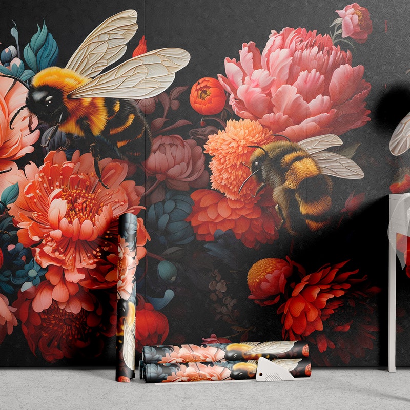 Bee Wallpaper - Etsy