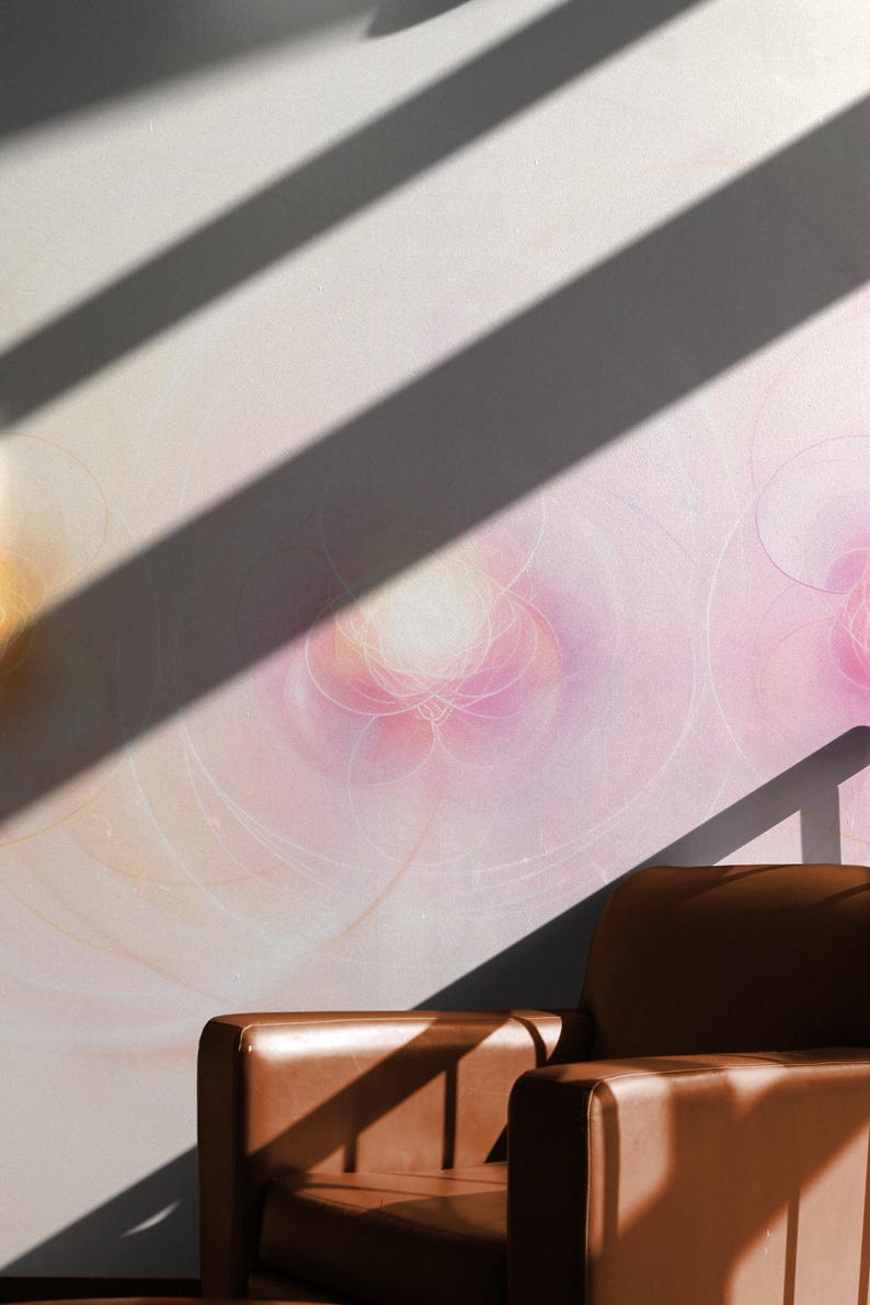 Three Sprites Mandala Wallpaper - Soft Pastel Mural for Tranquil ...