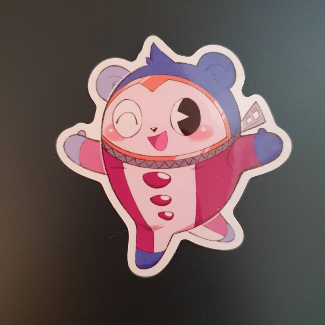 2.5 Teddie Glossy Vinyl Sticker - Etsy