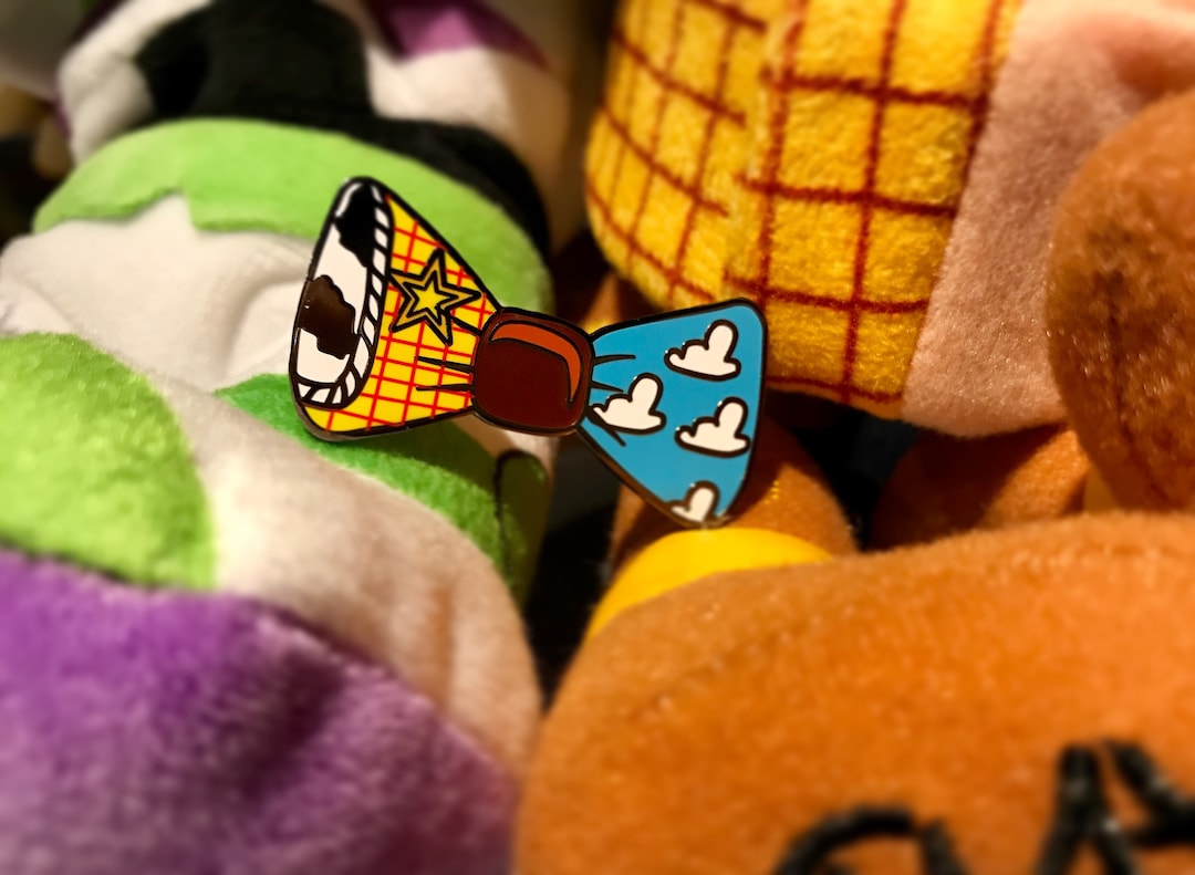 Disney-toy Story-woody Inspired Hard Enamel Lapel Bow Pin - Etsy