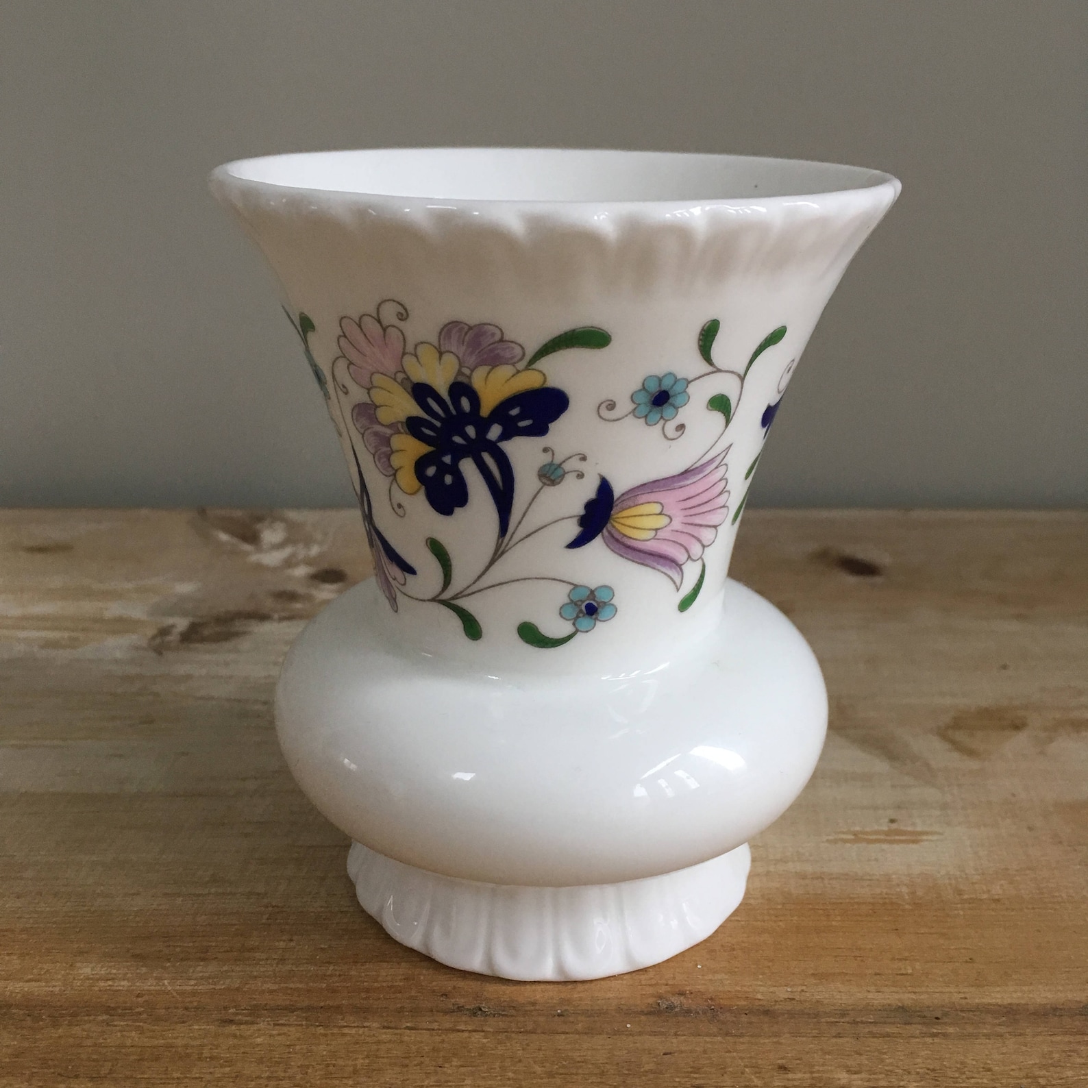 1970s English Coalport Pageant Bone China Vintage Thistle Vase | Etsy