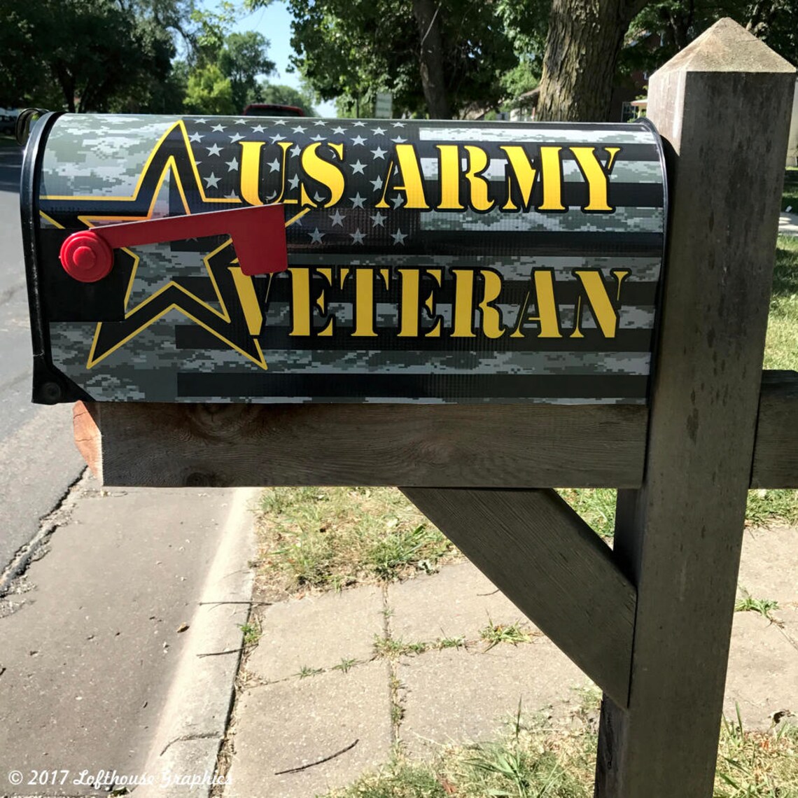 U.S. Army Veteran! Mailbox Cover, Mailbox Wrap - Etsy