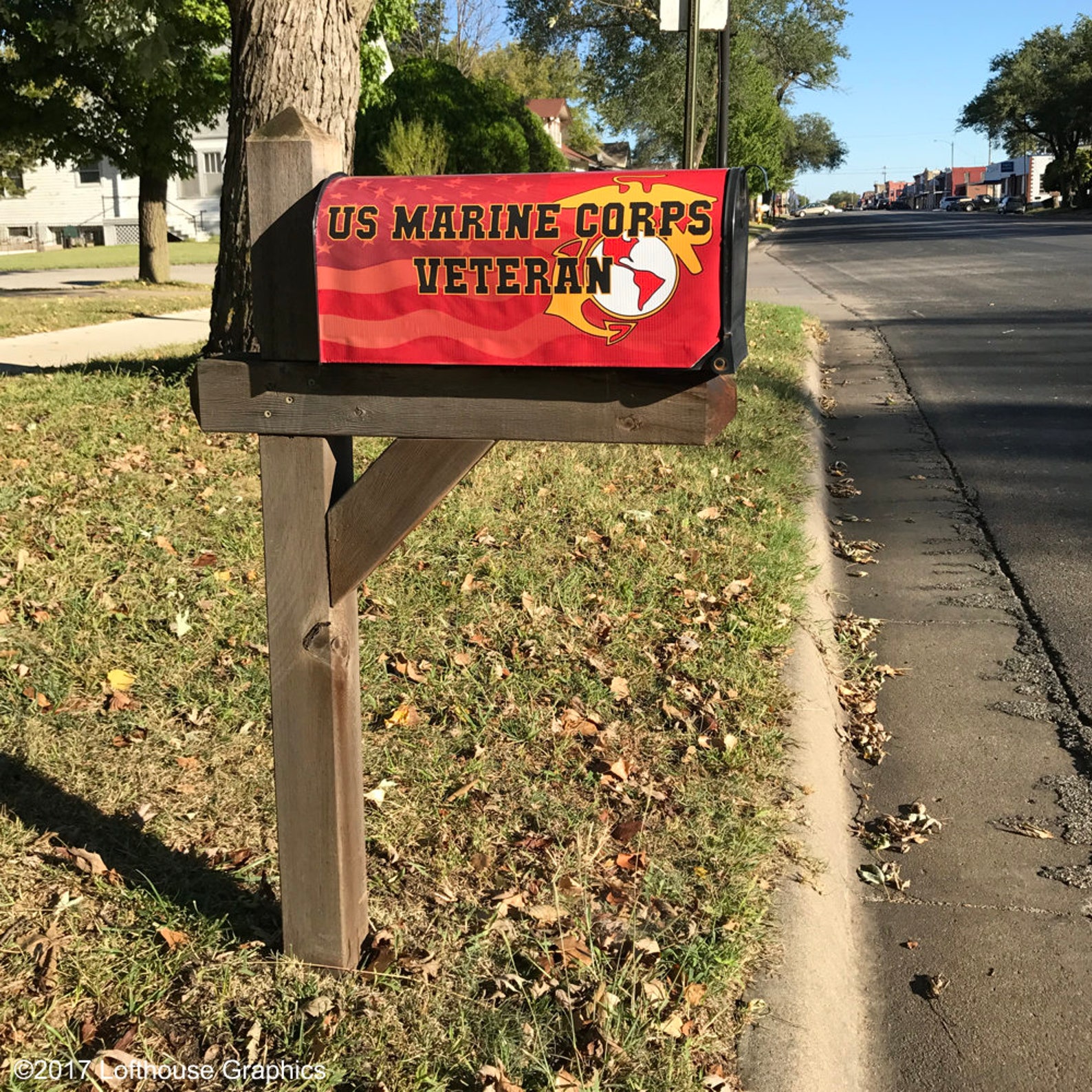 US Marine Corps Veteran Mailbox Wraps Mailbox Cover - Etsy