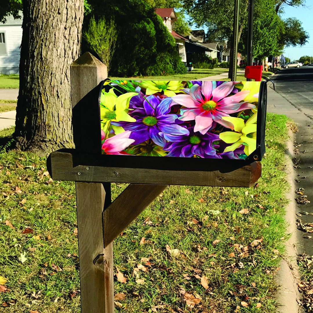 Fantastic Flowers, Mailbox Wrap, Mailbox Cover - Etsy