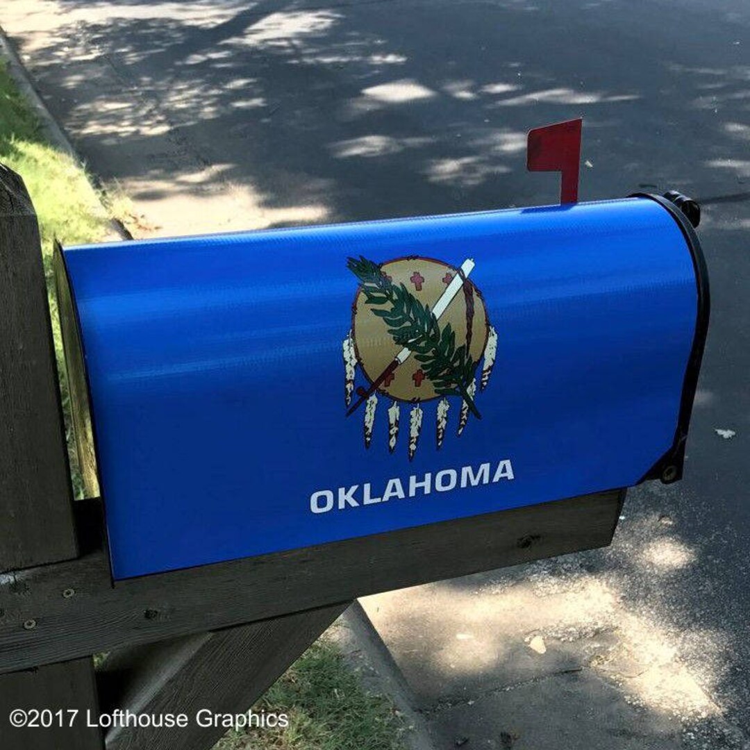 Oklahoma Flag! Mailbox Cover, Mailbox Wrap - Etsy